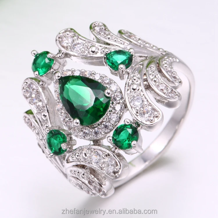 Hot Sale Factory Direct Price Wedding Ring With Aaa Zircon - Buy Silver ...