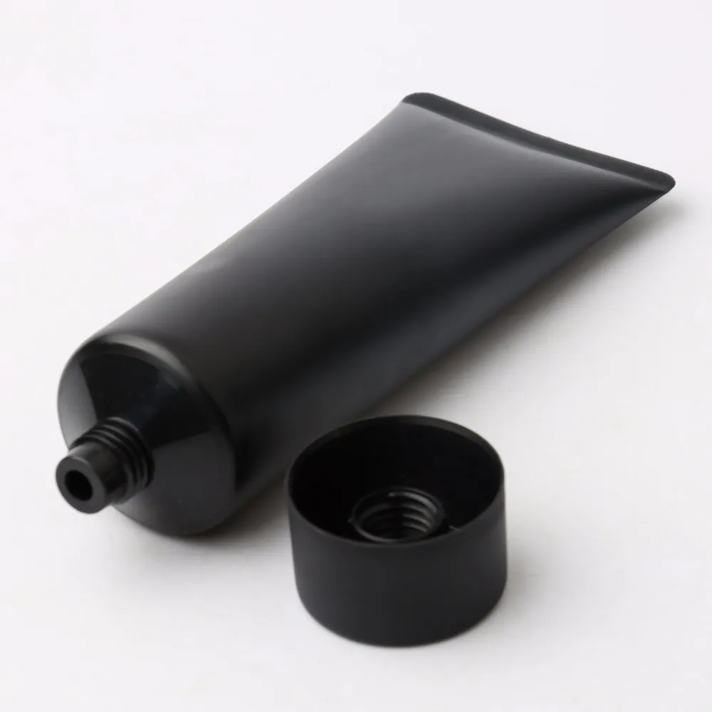 100ml Face Wash Hand Cream Matte Black Pe Plastic Cosmetic Tube - Buy ...