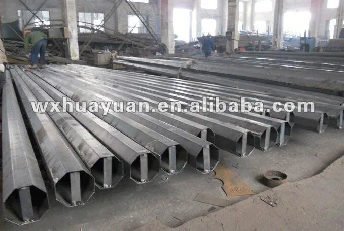 Octagonal Galvanized Steel Electrical Post - Buy Octagonal Galvanized ...