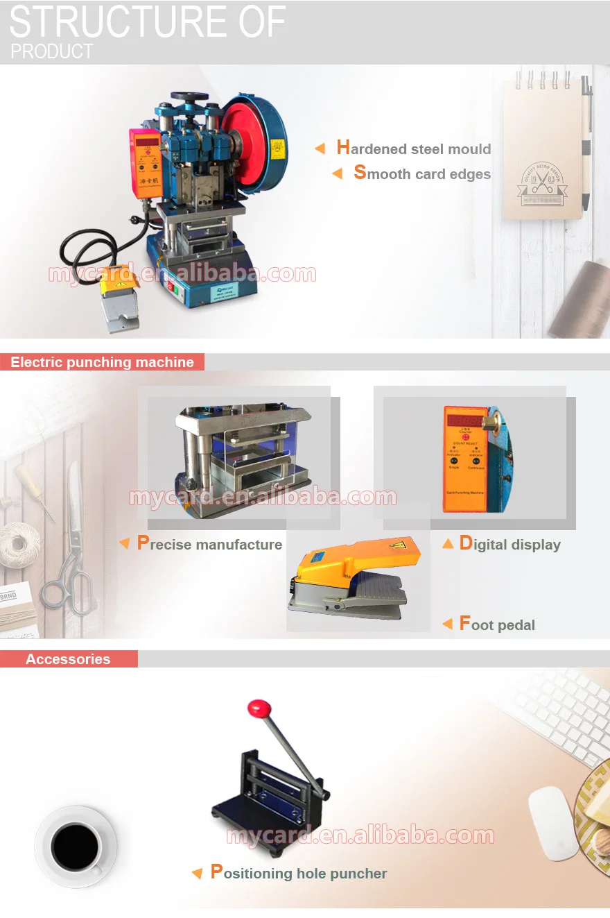 Electric ID PVC Plastic Card Punching Die Cutting Machine