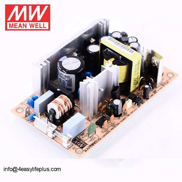 Mean Well 65w Triple Output 5v/15v/-15v Pt-45c 5v/12v/24v Pt-65d Power ...