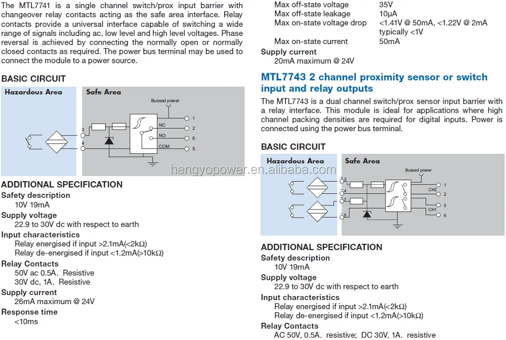 Mtl7700 Series Din-rail Mounting Safety Barriers Mtl7706+ - Buy Mtl ...