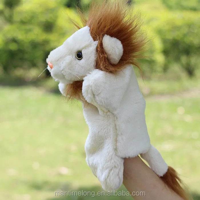 Lion Shape Kids Toy Hand Puppet Hand Glove Puppet Finger Sack Hand ...