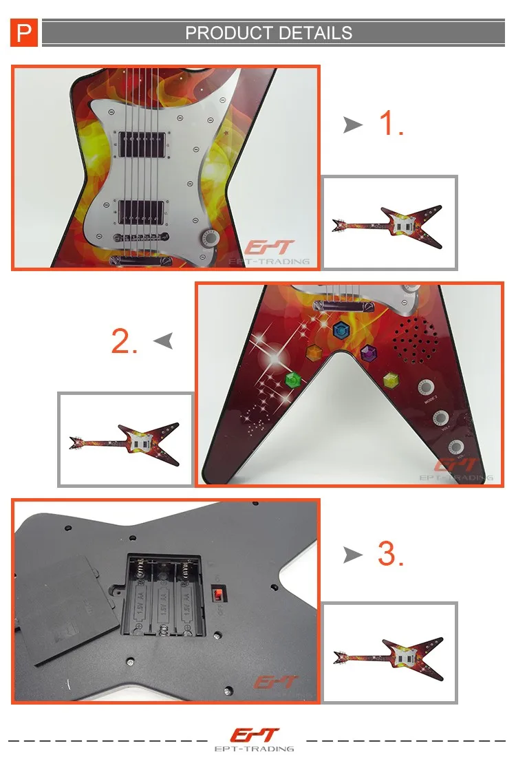 Electric Touch Musical Rock Guitar Toys For Kids - Buy Children Toy ...
