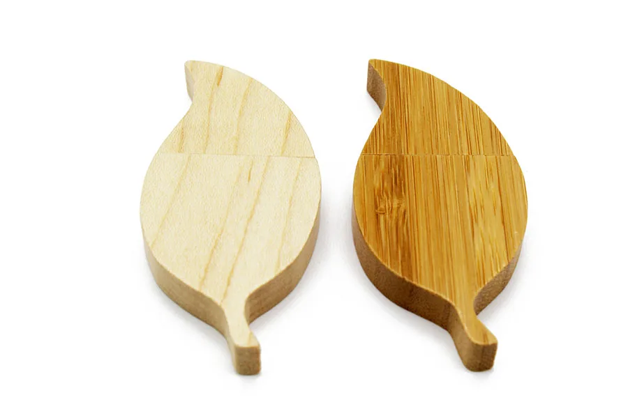 Wooden Leaf Usb Flash Drive 4GB Leaves Memory Stick 16GB Pendrive 32GB ...