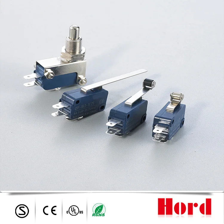 Hot Sale Snap Action Miniature Micro Switch With Arc Long Lever For ...