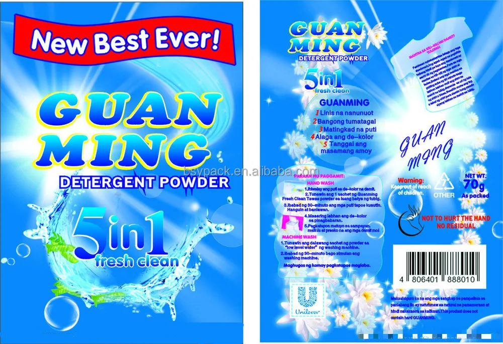 Detergent Powder Packaging Design