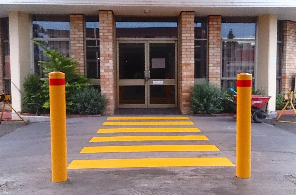 Parking Metal Barrier Standard Steel Car Wheel Stopper 2000m Length ...