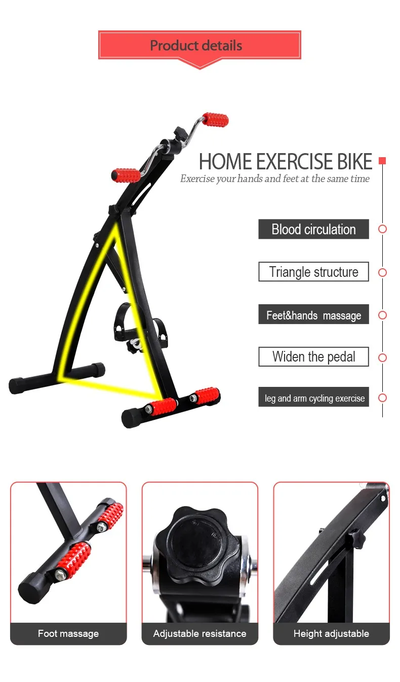 Rehabilitation Pedal Exerciser Hand And Leg Exercise Bike Dual Bike ...