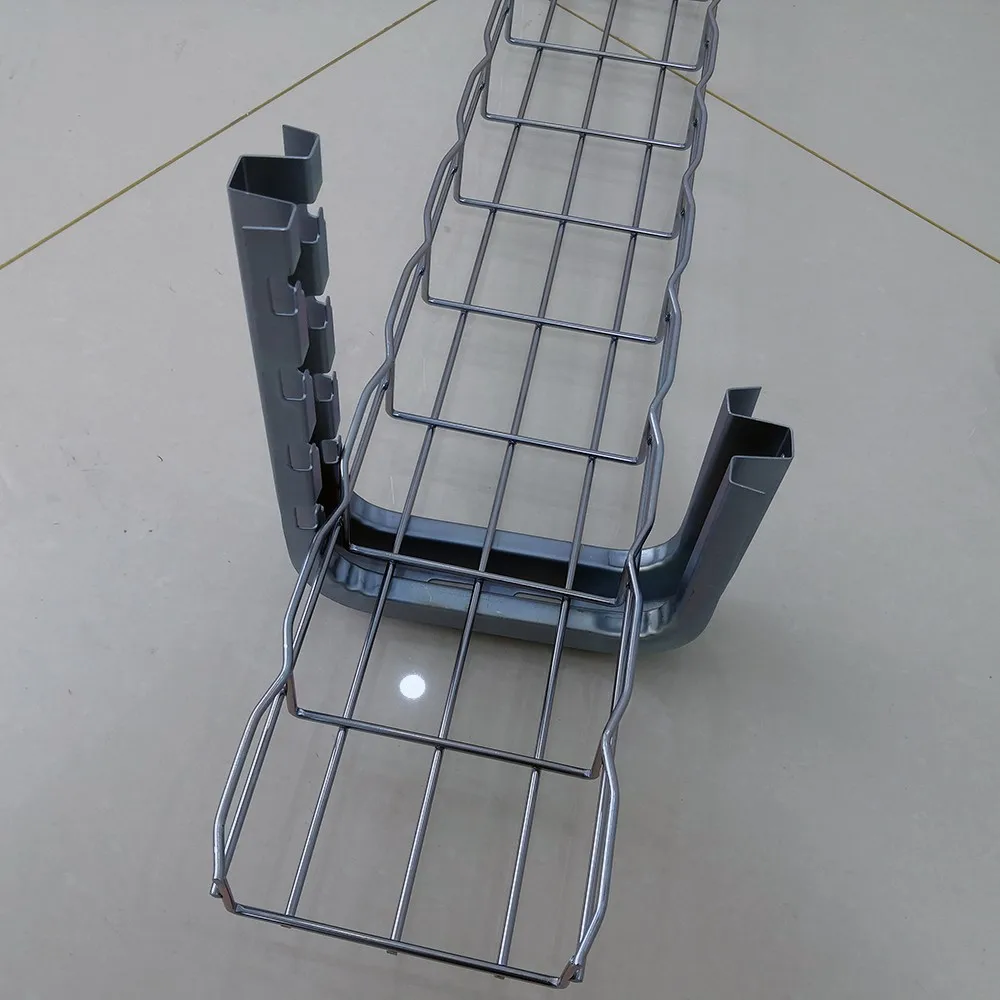 Powder Coated Epoxy Coated 2-6mm Wire Mesh Basket Cable Tray Support ...