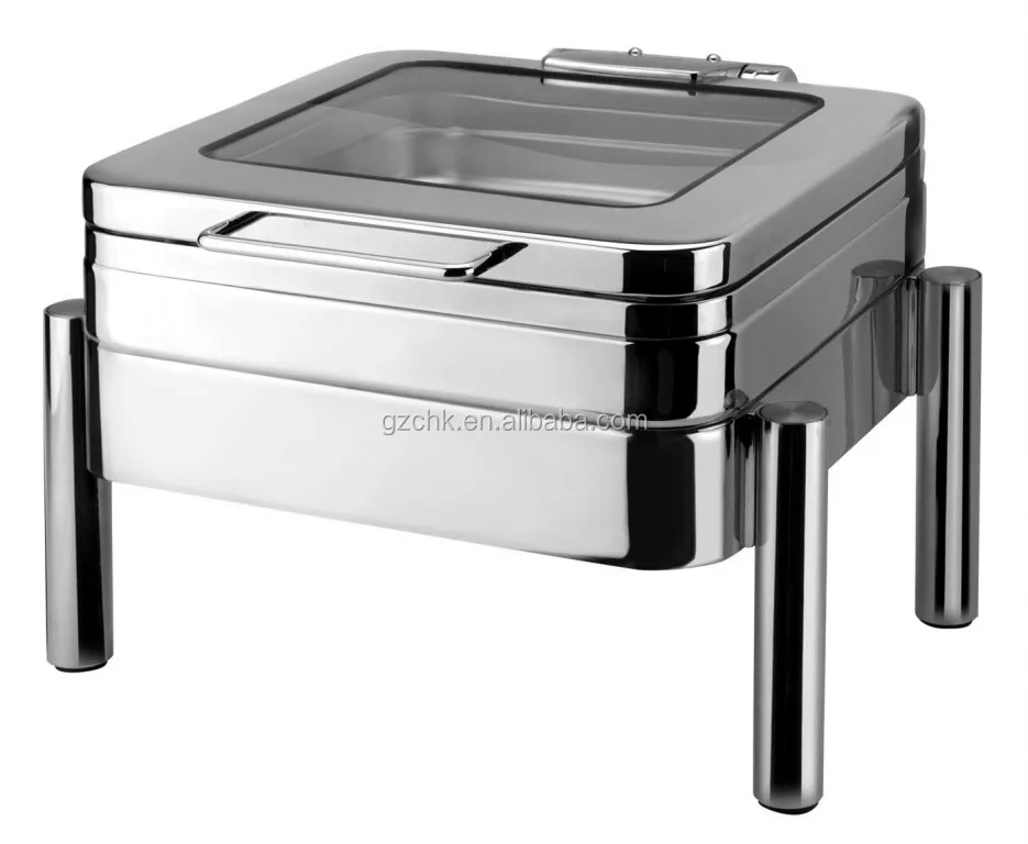 9L YUFEH Stainless Steel Hydraulic Chafing Dish with Glass Lid - Chen ...