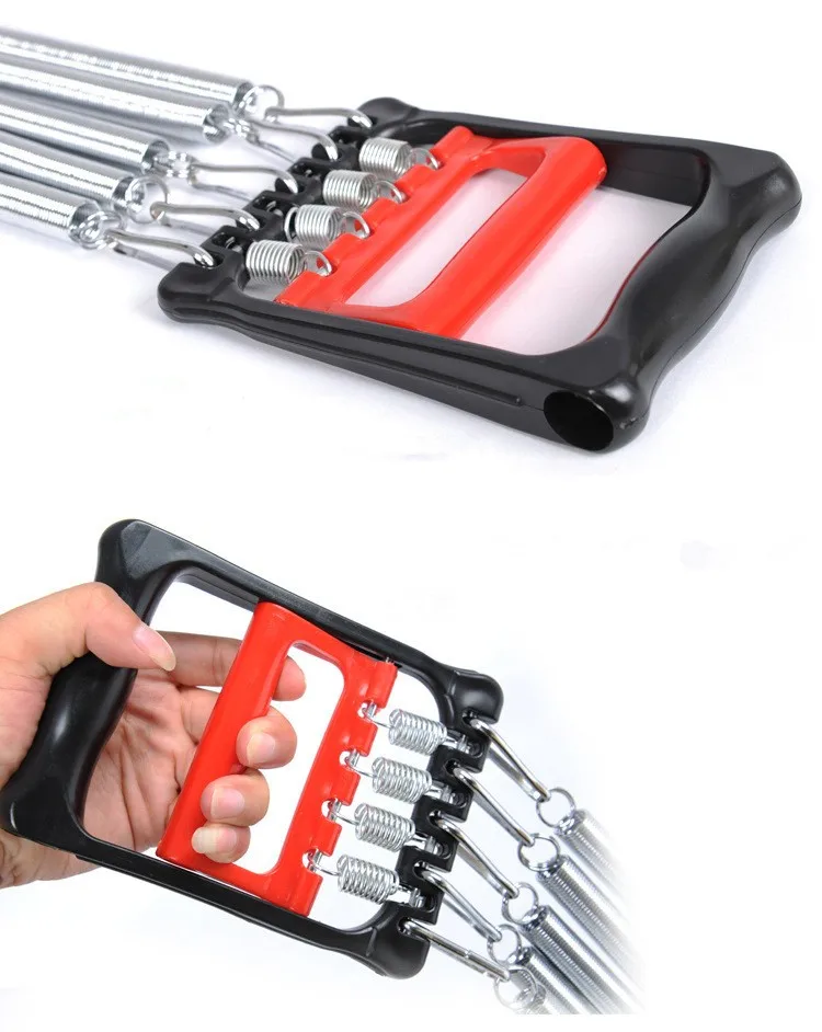 Home Fitness Exercises Equipment Plastic 5 Springs Adjustable Chest ...