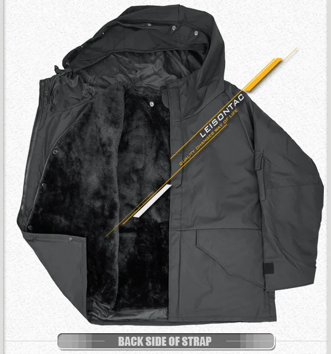 Many Pockets Hook Loop Fastener Closure Design Field Jacket Military ...