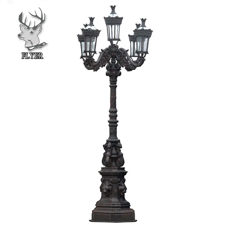 Outdoor Decoration Antique Cast Iron Lamp - Buy Cast Iron Lamp,Antique ...