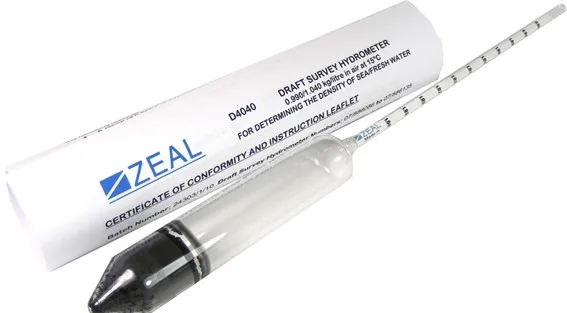 ZEAL Draft Survey Hydrometer for Sea or Fresh Water Products from Rms ...