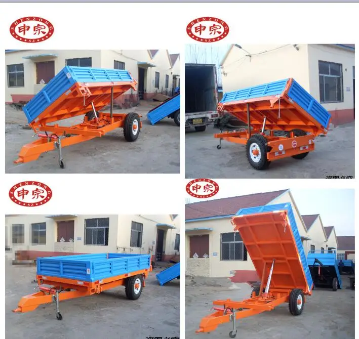 3 Ton Farm Trailer Single Axle Dump Tipping Trailer - Buy Farm Dump ...