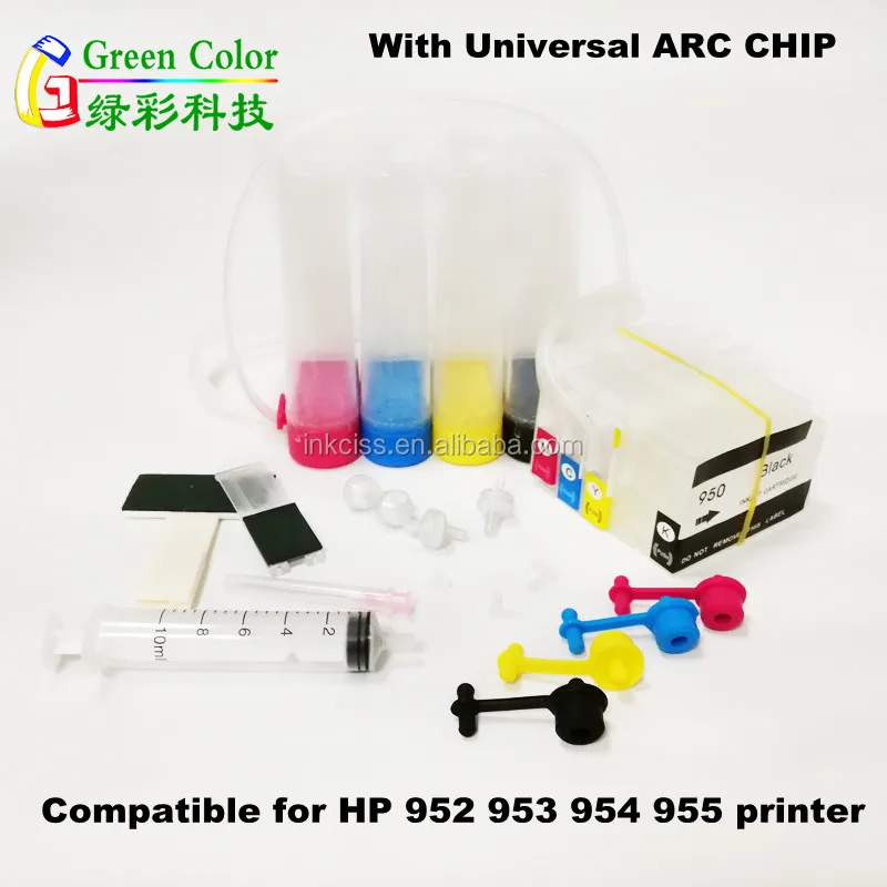 952 953 954 955 Refill Cartridge With Chip For Hp Officejet Pro 7720 ...