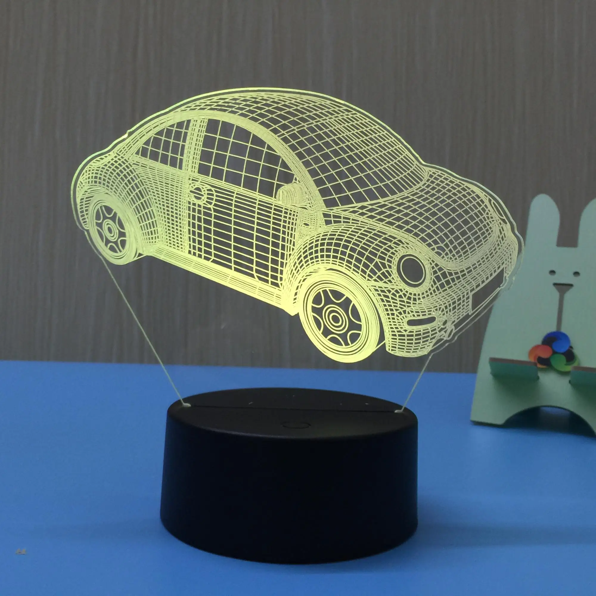 Airplane 3D Night Light - LED Hologram Lamp with 7 Colors