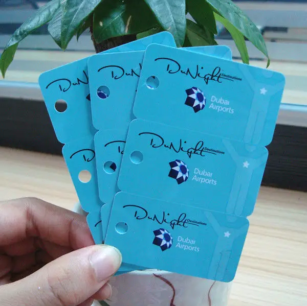 Barcode Gym Membership Cards with Key Tag Hot-sale