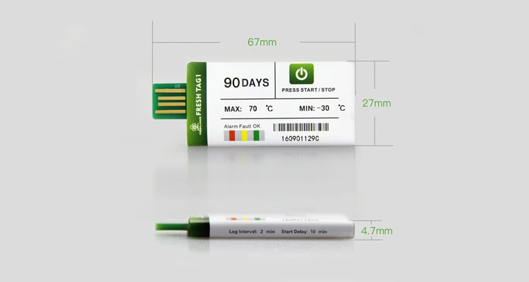 Freshliance One-off Temperature Logger One Time Use Temperature ...