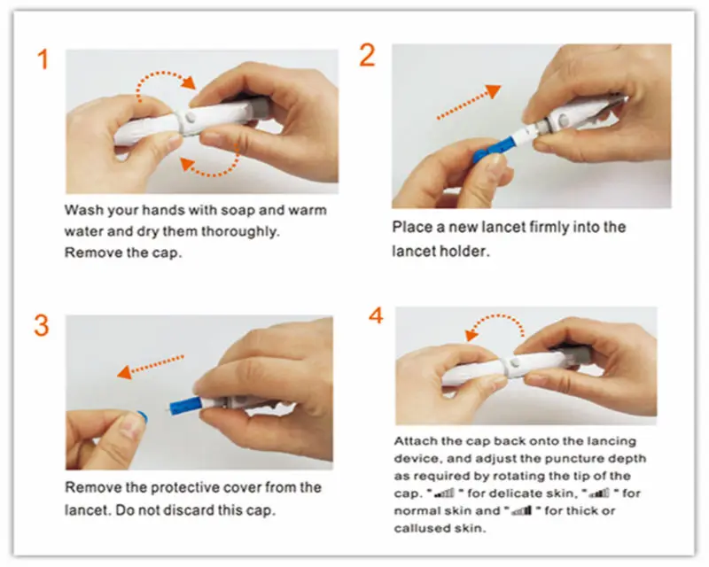 Press Blood Glucose Needle,Lancets Blood Collection,Blood Lancet Needle ...