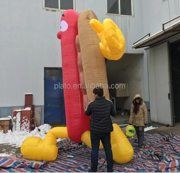 Promotion Giant Inflatable Hot Dog Cartoon,Inflatable Sausage Balloon ...
