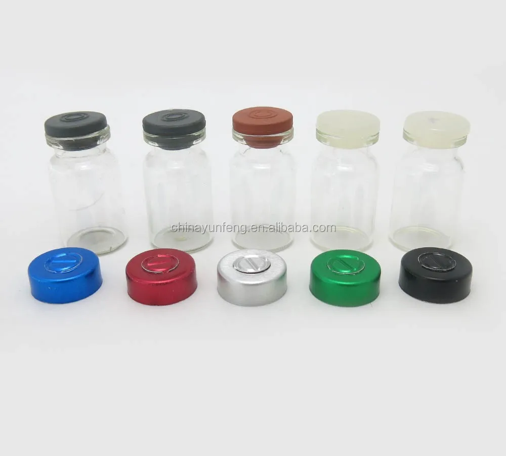 Wholesale 7ml Clear Glass Liquid Medicine Vials With Rubber Stopper ...