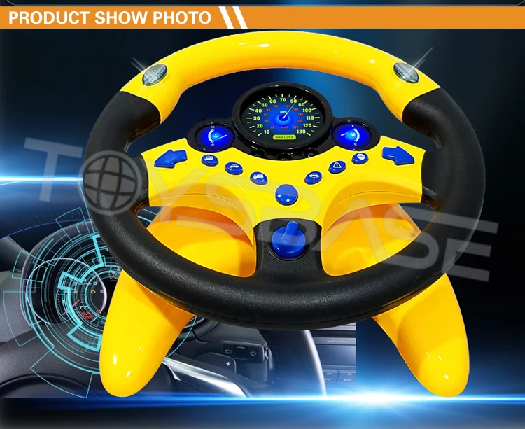 Multifunction Battery Operated Driving Game Baby Steering Wheel Toy ...