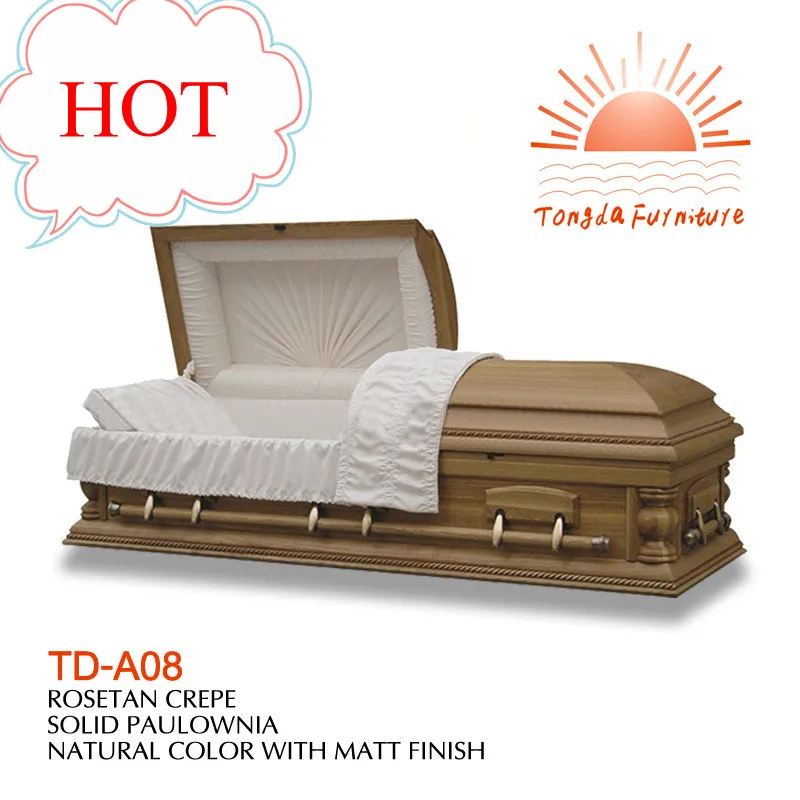 TD-A71 Funeral Equipment - Corrugated Coffin with Wood Lining