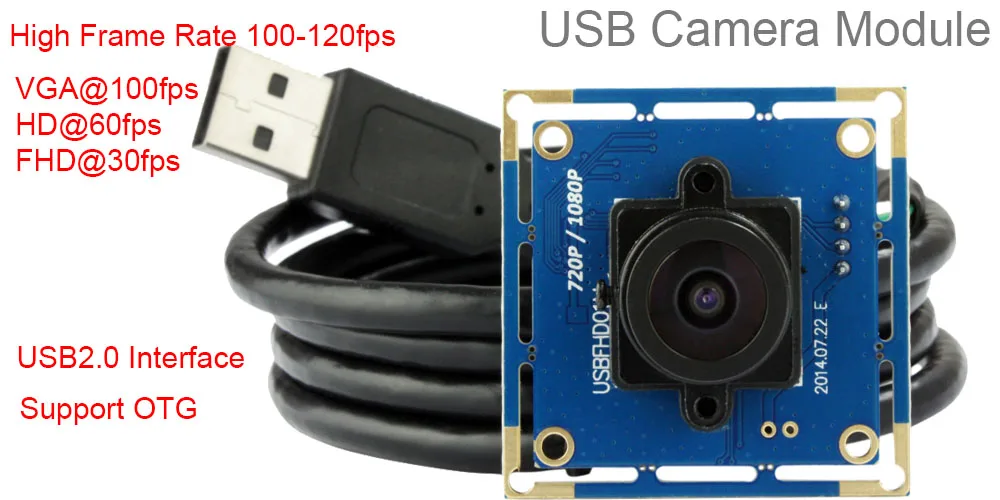 ELP 100fps OV2710 풀 HD 1080P IR USB 카메라 보드 USB 카메라 모듈 ELP-USBFHD01M ...