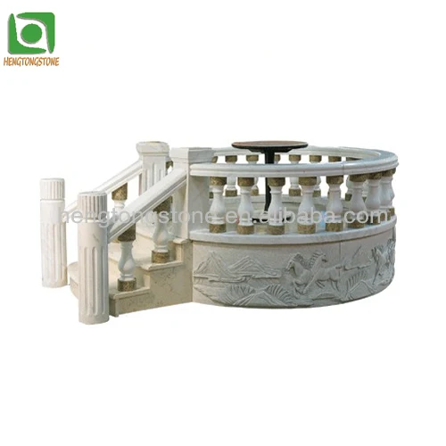 Marble Balcony Railing Design Sculpture - Hengtongstone