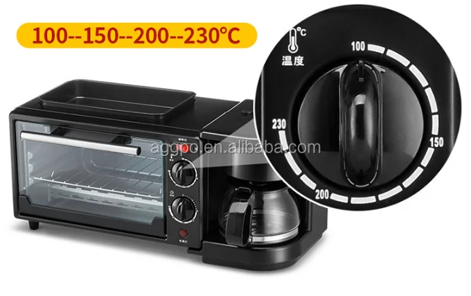 3-in-1 Family Size Breakfast Station 3-in-1 Multifunction Breakfast ...