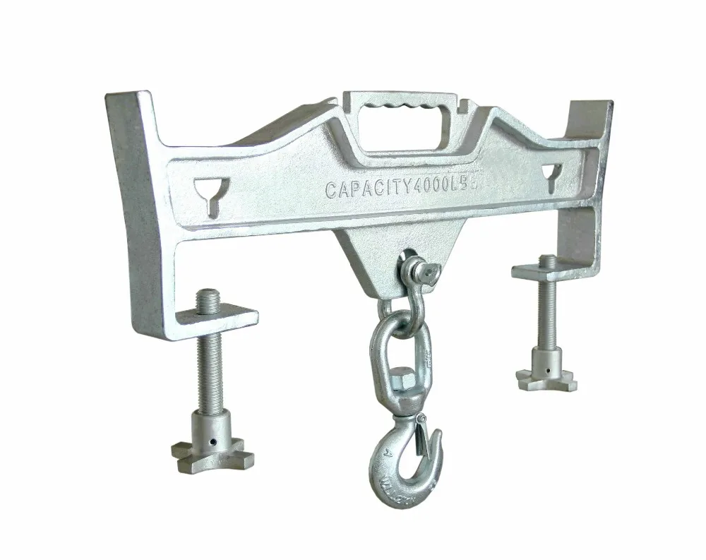 Forklift Lifting Hooks,Single Swivel,4000 Lb.,Fork Pocket Size 2-1/4" H ...