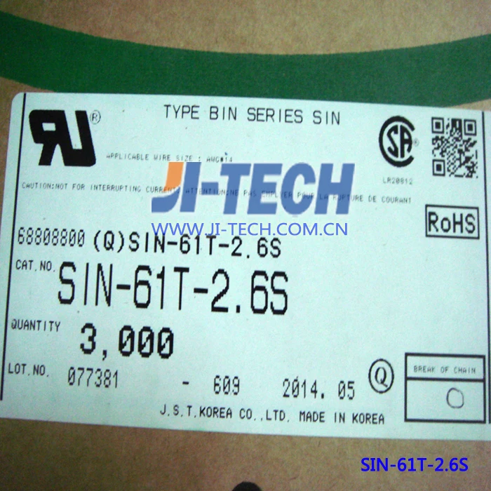 Jst-conector De Cable De Sin-61t-2.6s A Placa,Conector De Terminal Sin ...