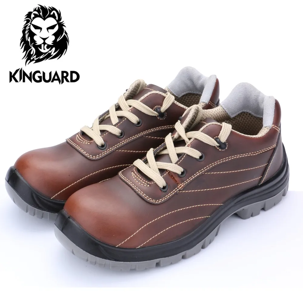 Sepatu Keselamatan Kulit Sapi Laki-laki,Sepatu Keamanan Kuda Gila Baja ...