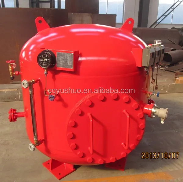 Marine Carbon Steel Vertical Type Hydrophore / Pressure Fire Water Tank ...