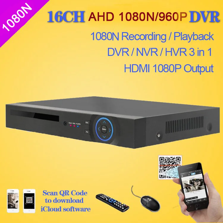 Rs485 16channel 1080n Security H.264 Ahd Standalone Dvr - Buy 16ch ...