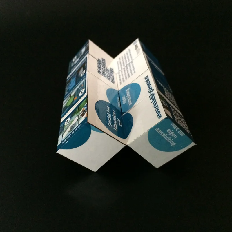 7cm Folding Magic Cube Oem Customized Picture Advertising Magnetic ...