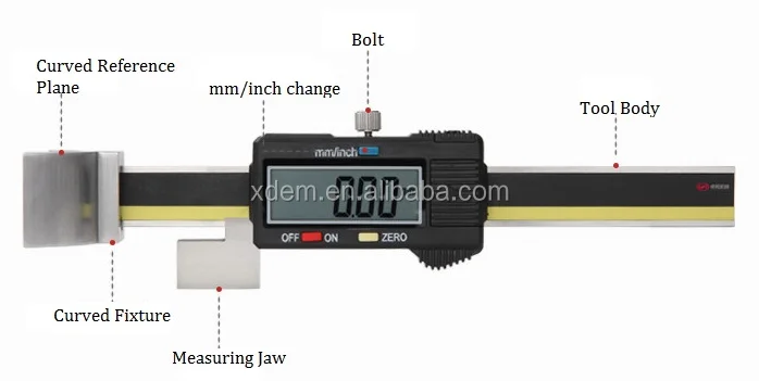 XDEM Digital Caliper Measurement Tool for Hydraulic Bore Welding - OEM