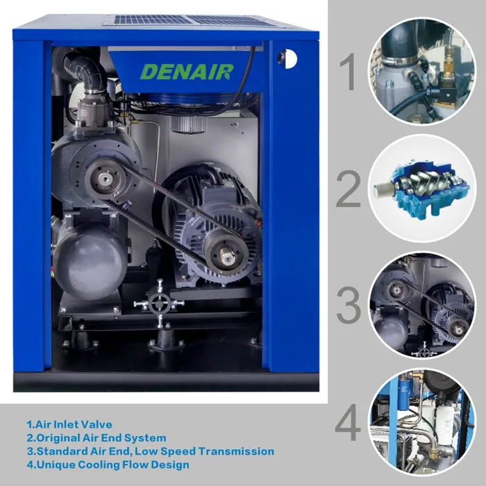 Denair Air Compressor 37kw Screw Compresor Made In Shanghai - Buy ...