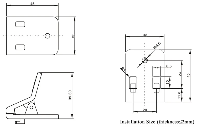 TOB Lithium Polymer Battery Clamp for Testing Machines