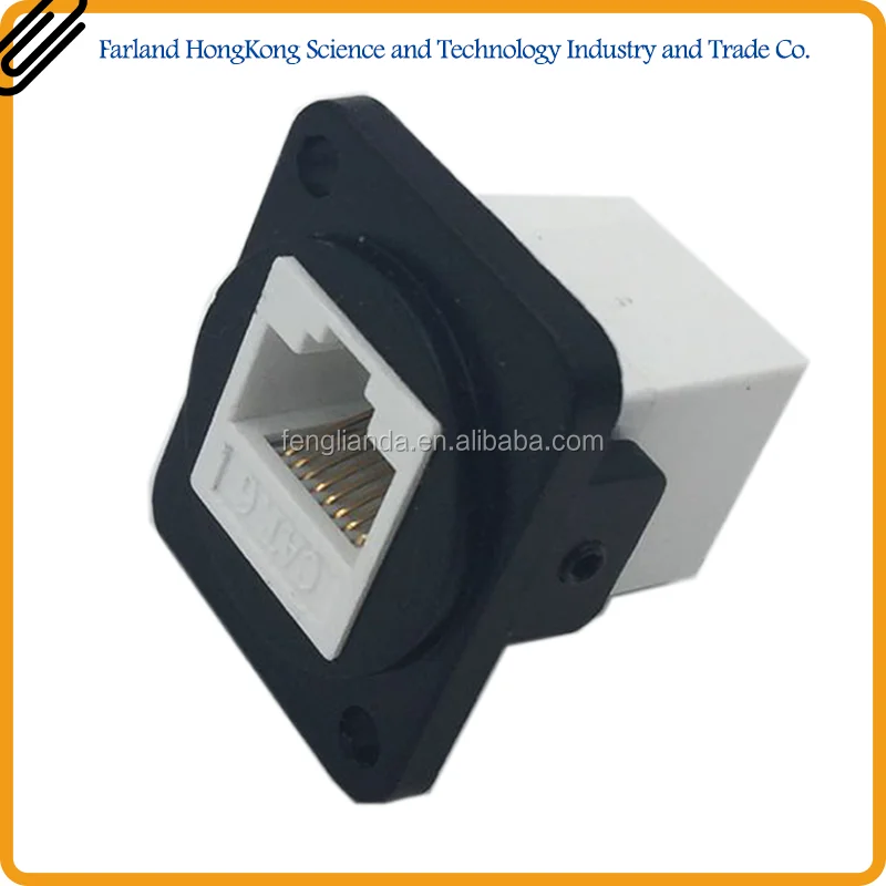 Rj45 To Rj45 Socket Ethernet Female Connector With Tia/eia586b Iec11801 ...