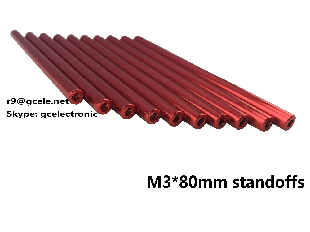 Jmrrc M3 Aluminum Standoff Hex Spacer Column Black Round Section ...