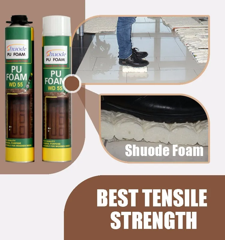 Fixing Window Frames Wooden Door Filler Insulation Pu Foam Sealant ...