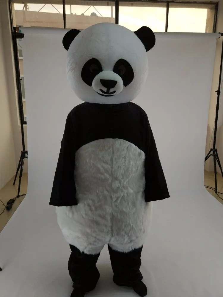 Panda Mascot Head Costume Plush Adult Panda-mascot-head - Buy Panda ...