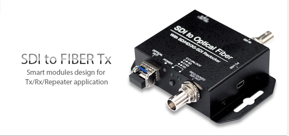 3G-SDI to Optical Fiber Video Converter - TCHD SDI to Fiber