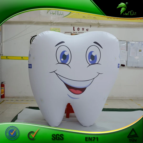 Blow up Inflatable Cartoon Tooth Model for Dental Promotion