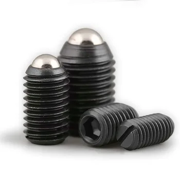 M3 M4 Black Oxide Spring Loaded Ball Point Ball Bearing Spring Plunger ...