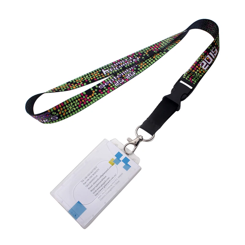 Customized Design Hard Plastic Id Card Holder With Heat Transfer ...