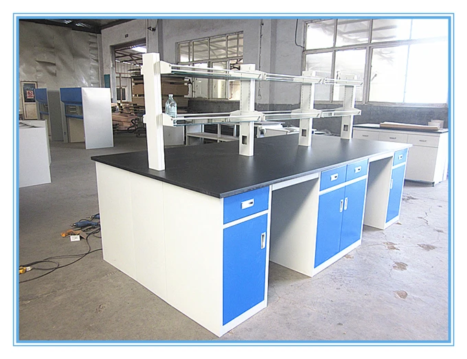 Factory Metal Movable Lab Workbench Work Table With Sink And Faucet ...